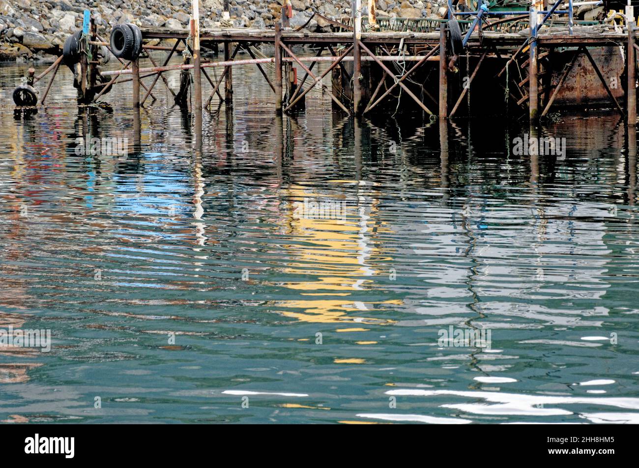 Old Pier - one of the first structures of the harbor of Ushuaia ...