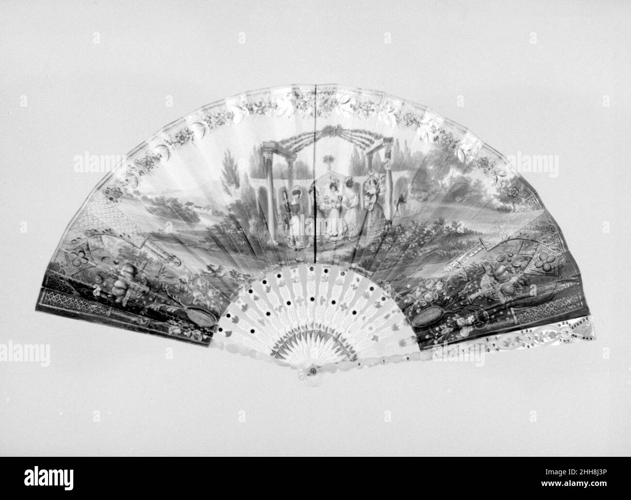 Fan ca. 1835 French. Fan 209823 Stock Photo - Alamy
