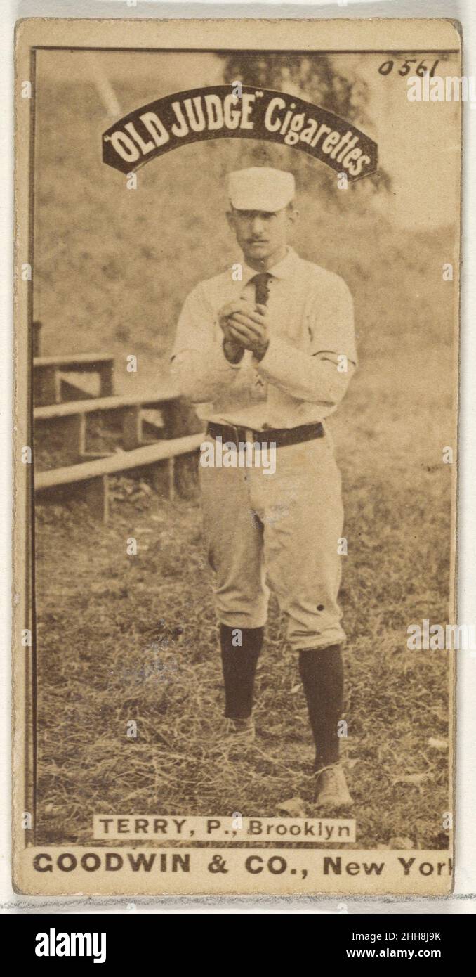 Terry, Pitcher, Brooklyn, from the Old Judge series (N172) for Old ...