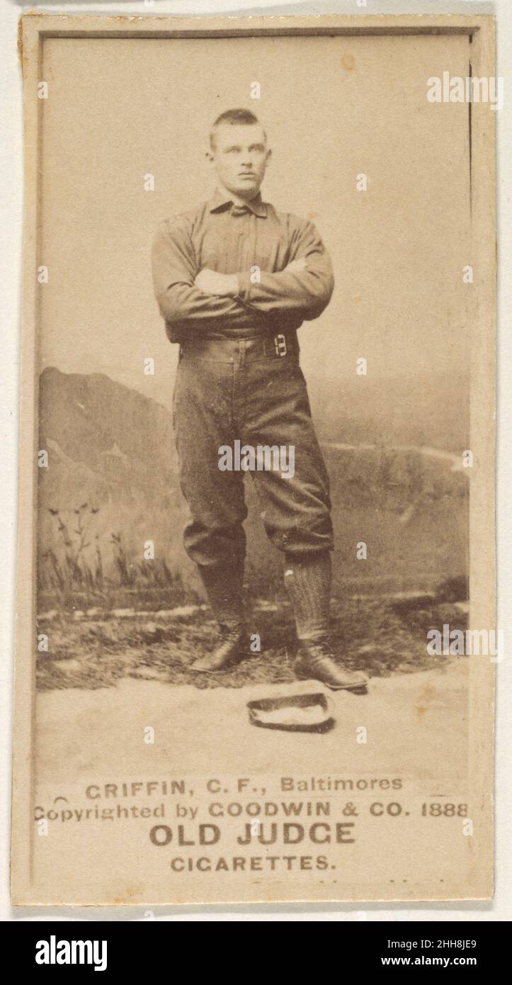 Griffin, Center Field, Baltimore Orioles, from the Old Judge series ...