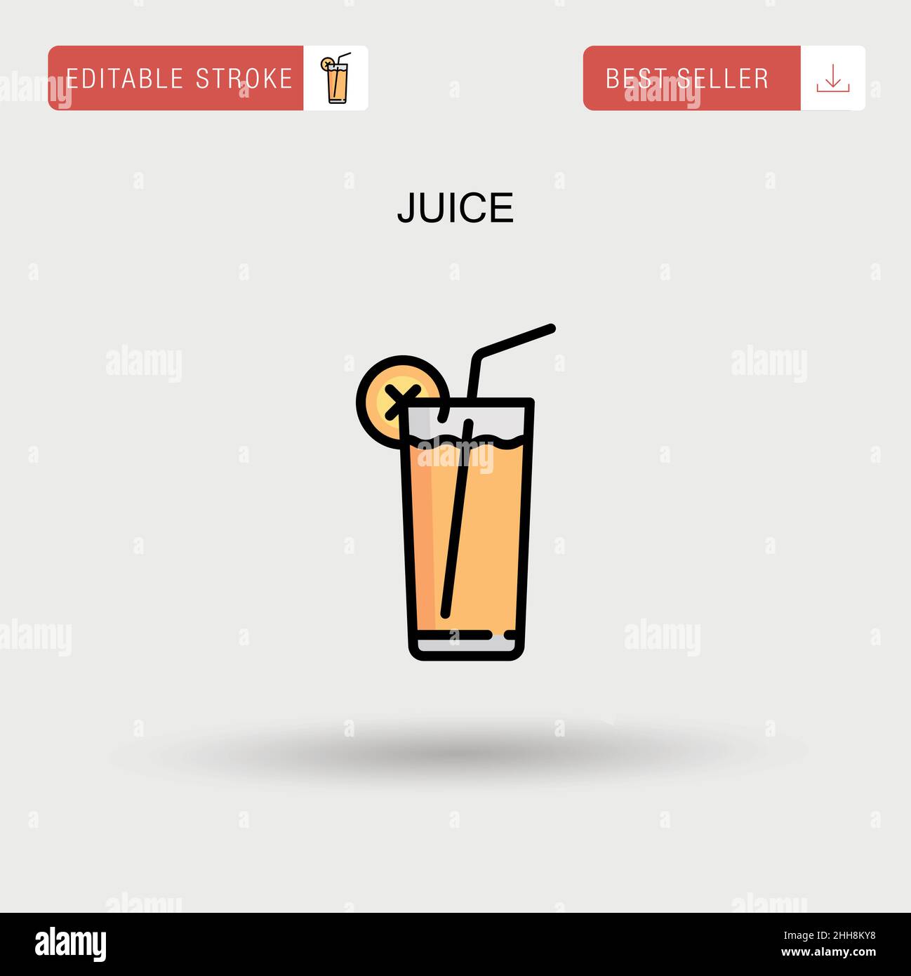 Juice Simple vector icon Stock Vector Image & Art - Alamy