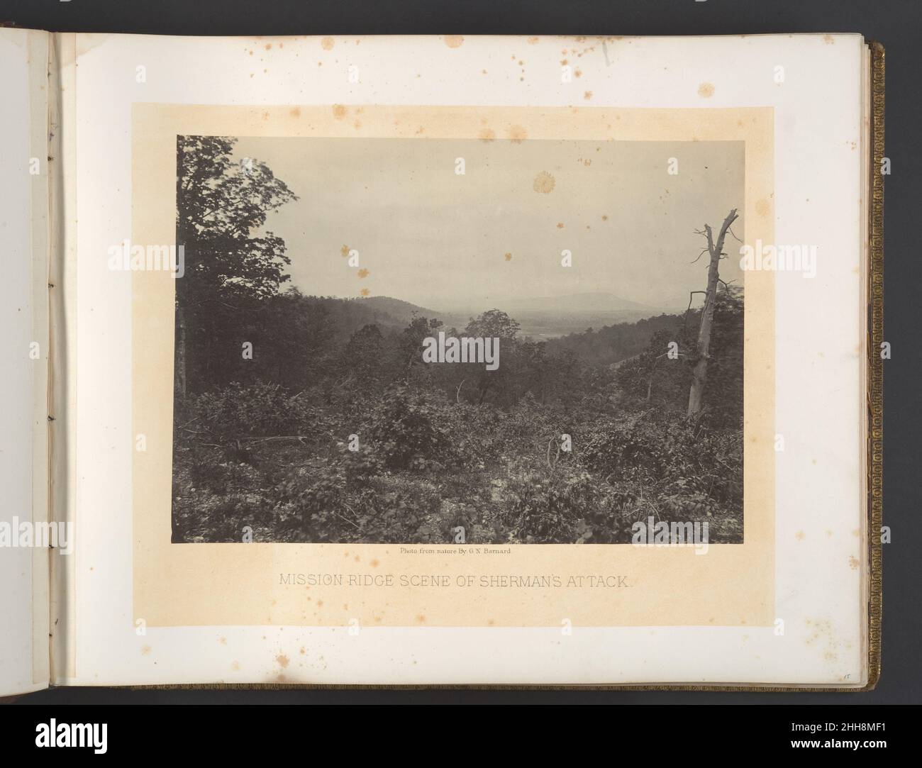 Mission Ridge Scene of Sherman's Attack 1860s George N. Barnard ...