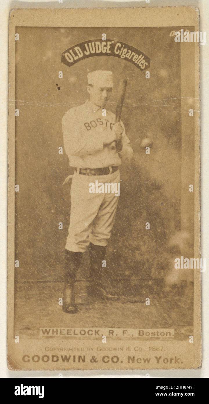 Wheelock, Right Field, Boston, from the Old Judge series (N172) for Old ...