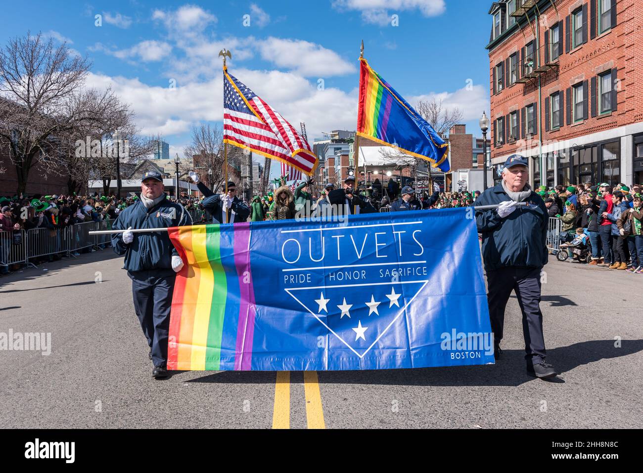Boston pride flag hi-res stock photography and images - Alamy