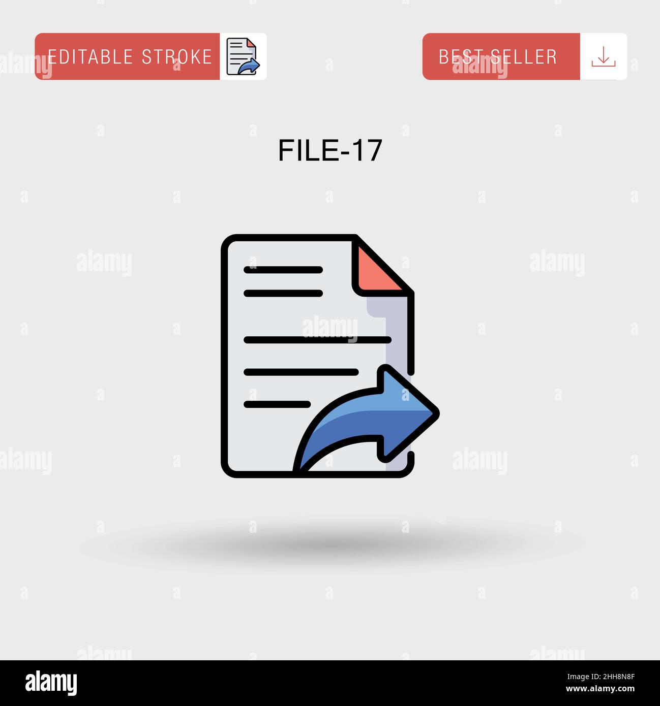 File-17 Simple vector icon Stock Vector Image & Art - Alamy