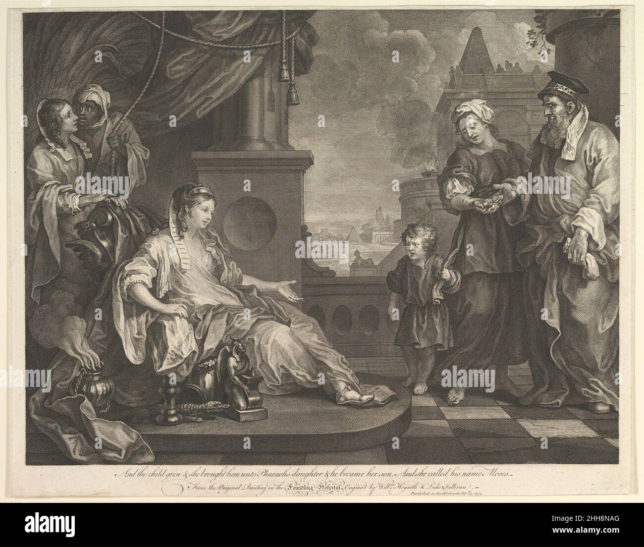 Moses brought to pharaohs daughter hi-res stock photography and images ...