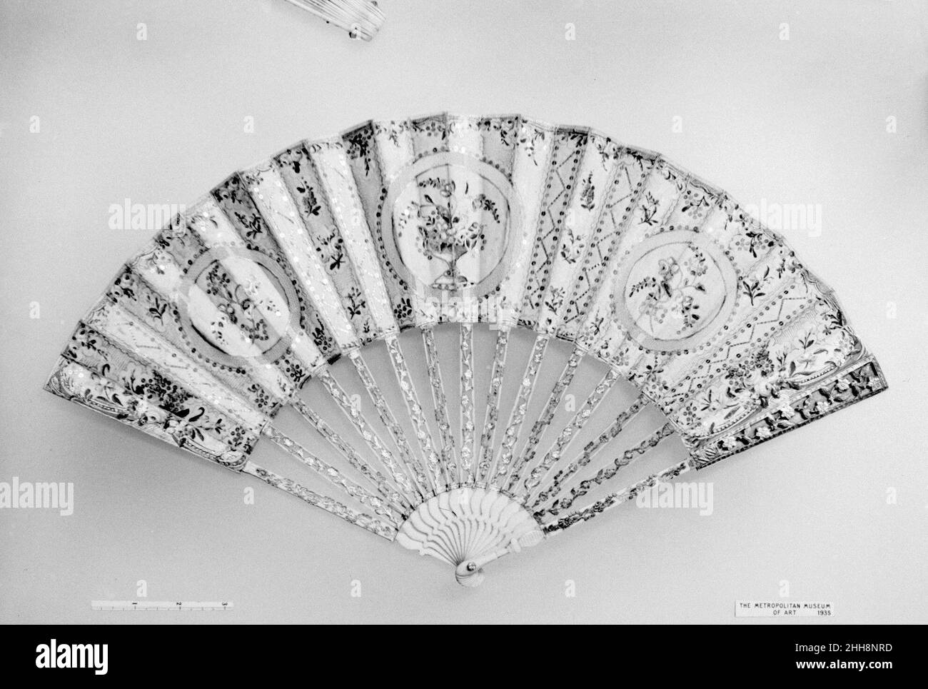 Fan last quarter 18th century French. Fan 209585 Stock Photo - Alamy