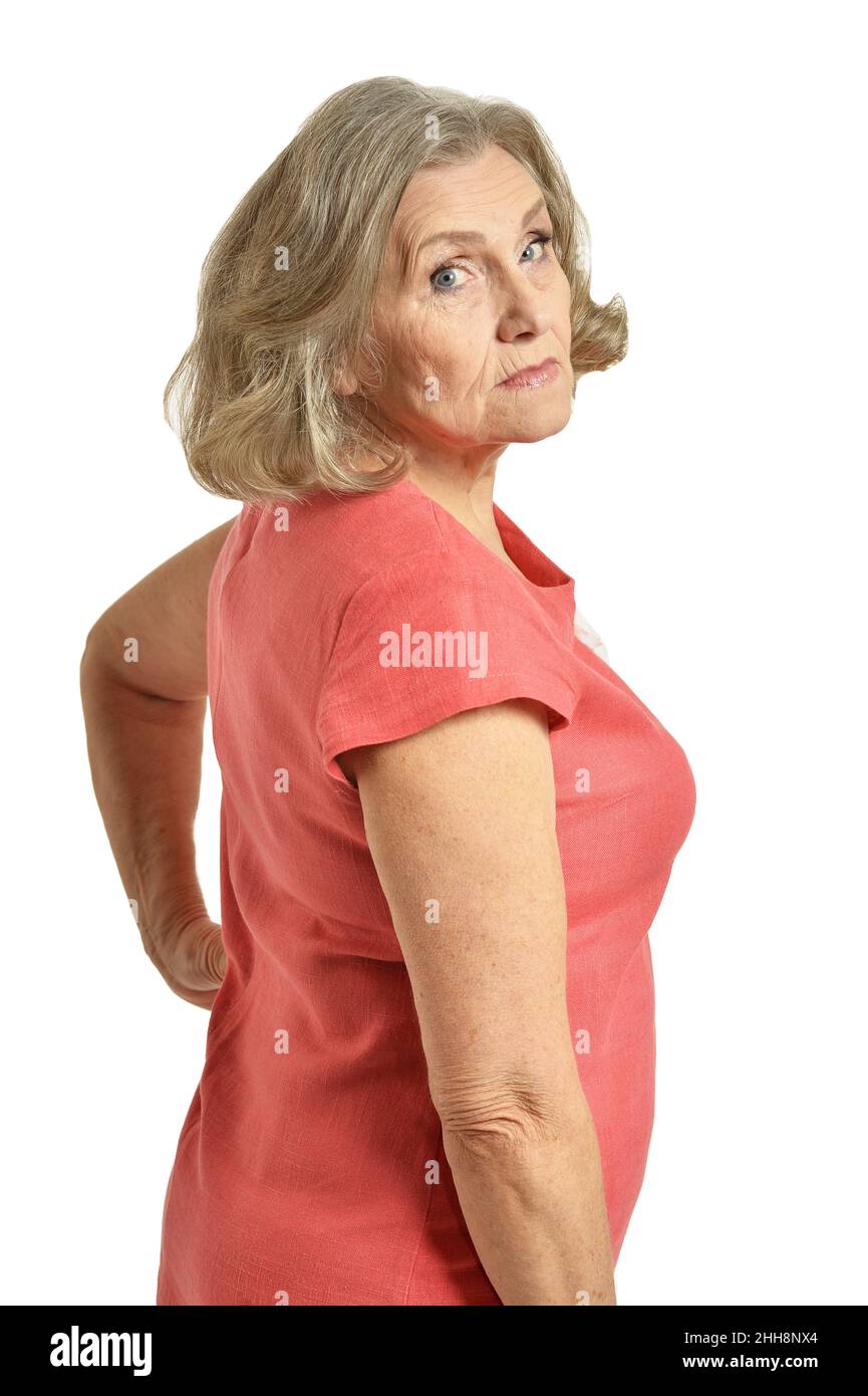 Portrait of a serious senior woman posing Stock Photo - Alamy