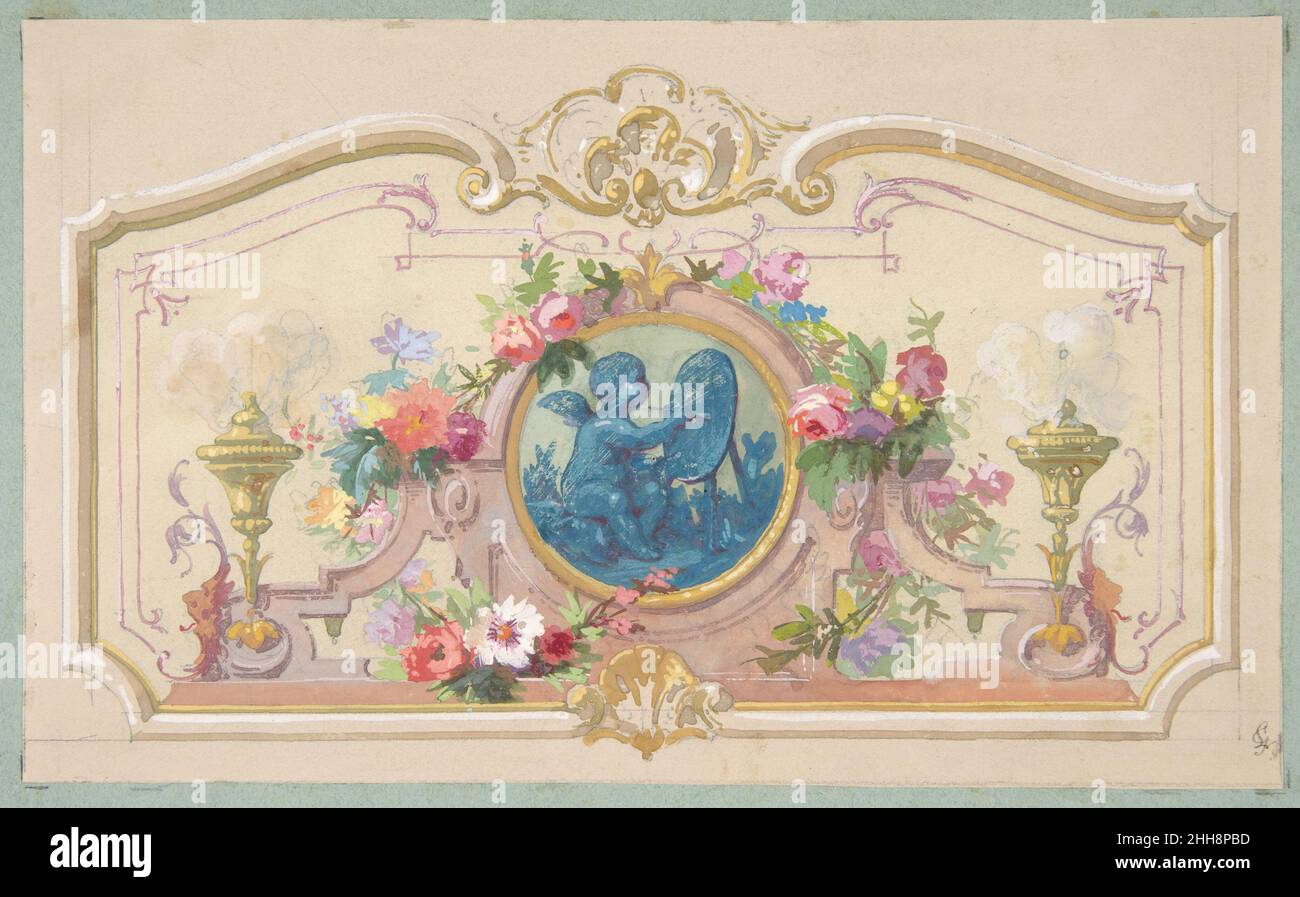 Design fo the Allegory of the Arts second half 19th century Jules ...