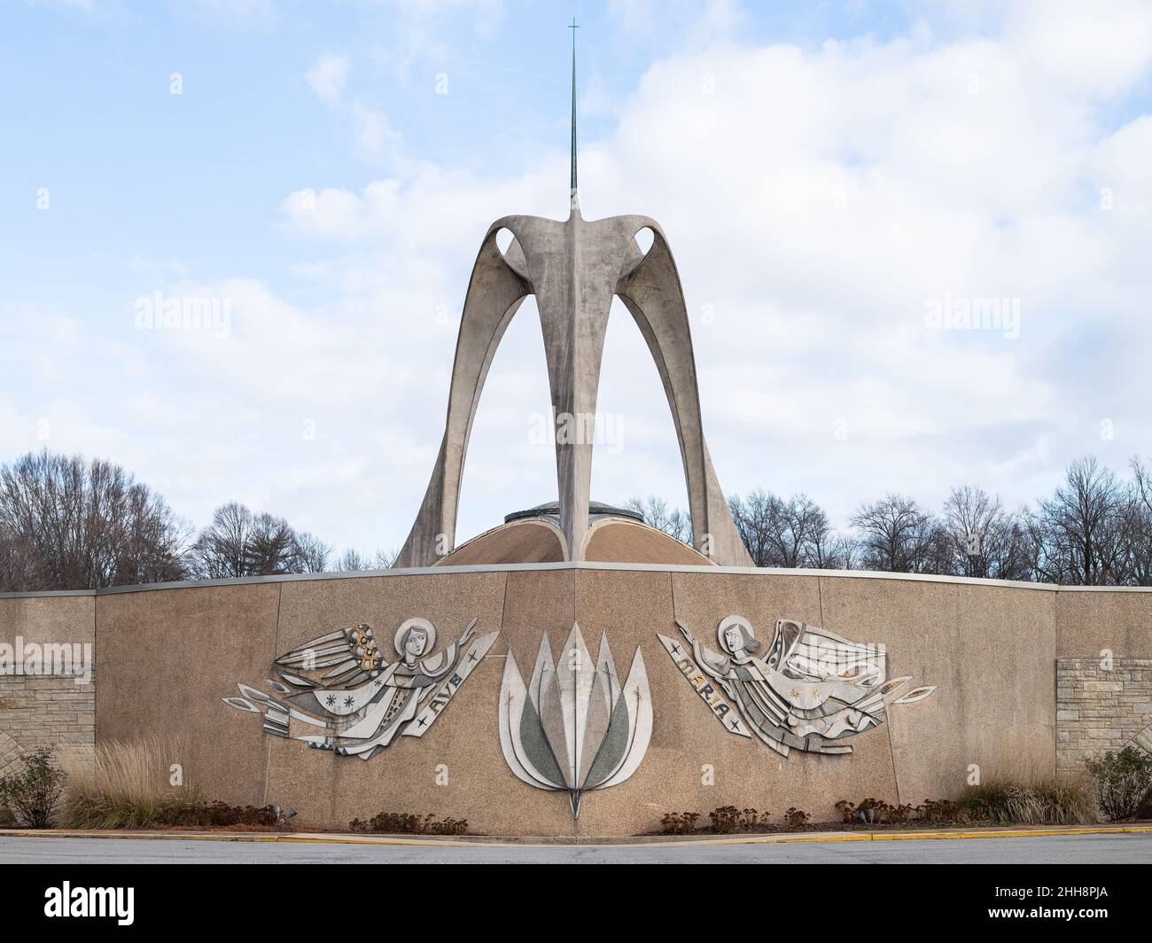 National Shrine of Our Lady of the Snows designed by Emmet Layton Stock ...
