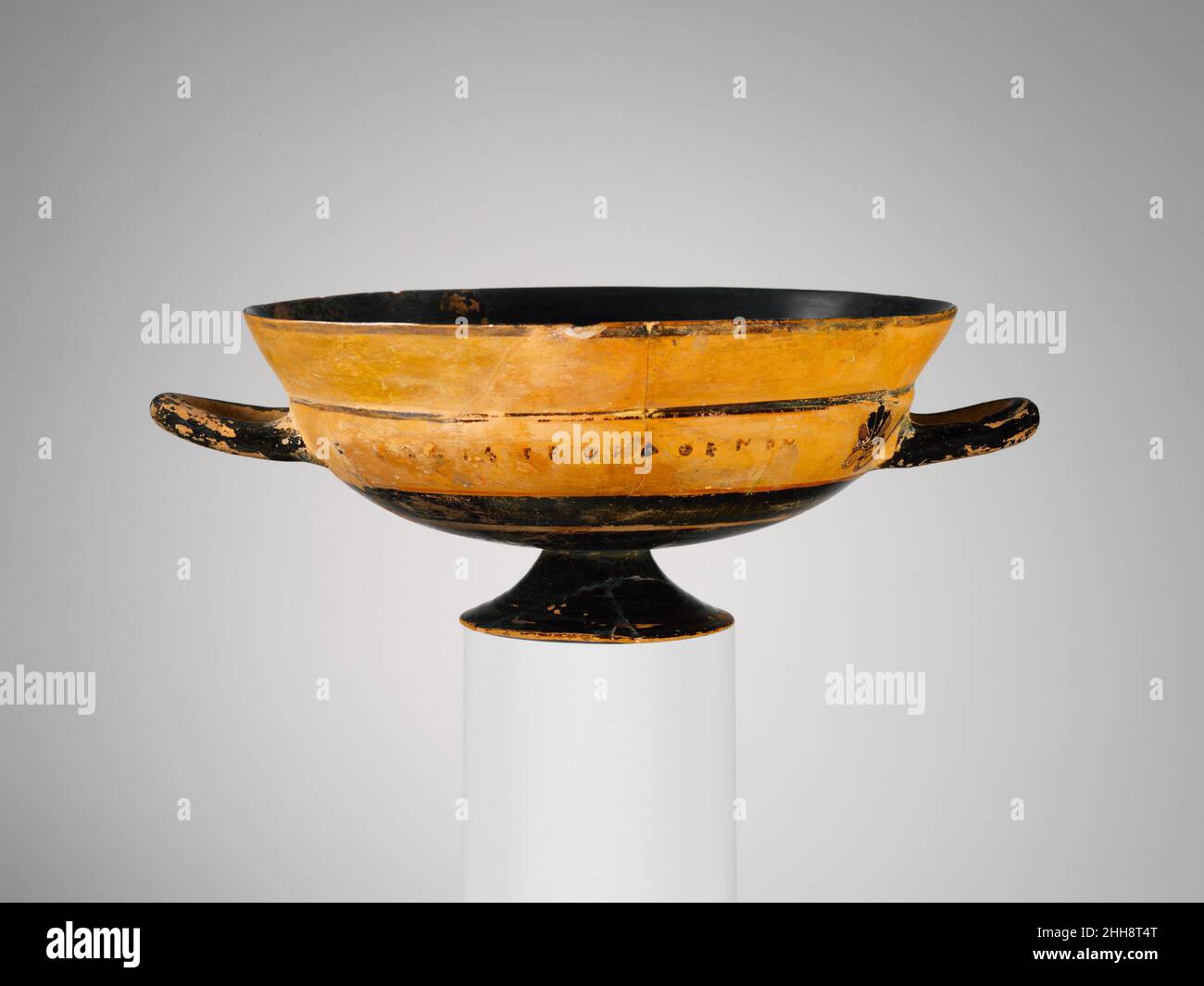 Terracotta kylix: Siana cup (drinking cup) mid-6th century B.C. Greek ...