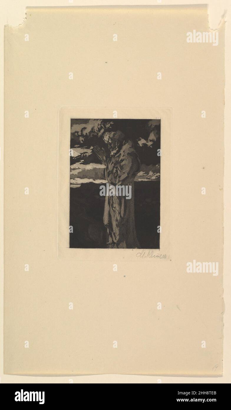 Old Man Praying (St. Anthony) n.d. Max Klinger German. Old Man Praying ...