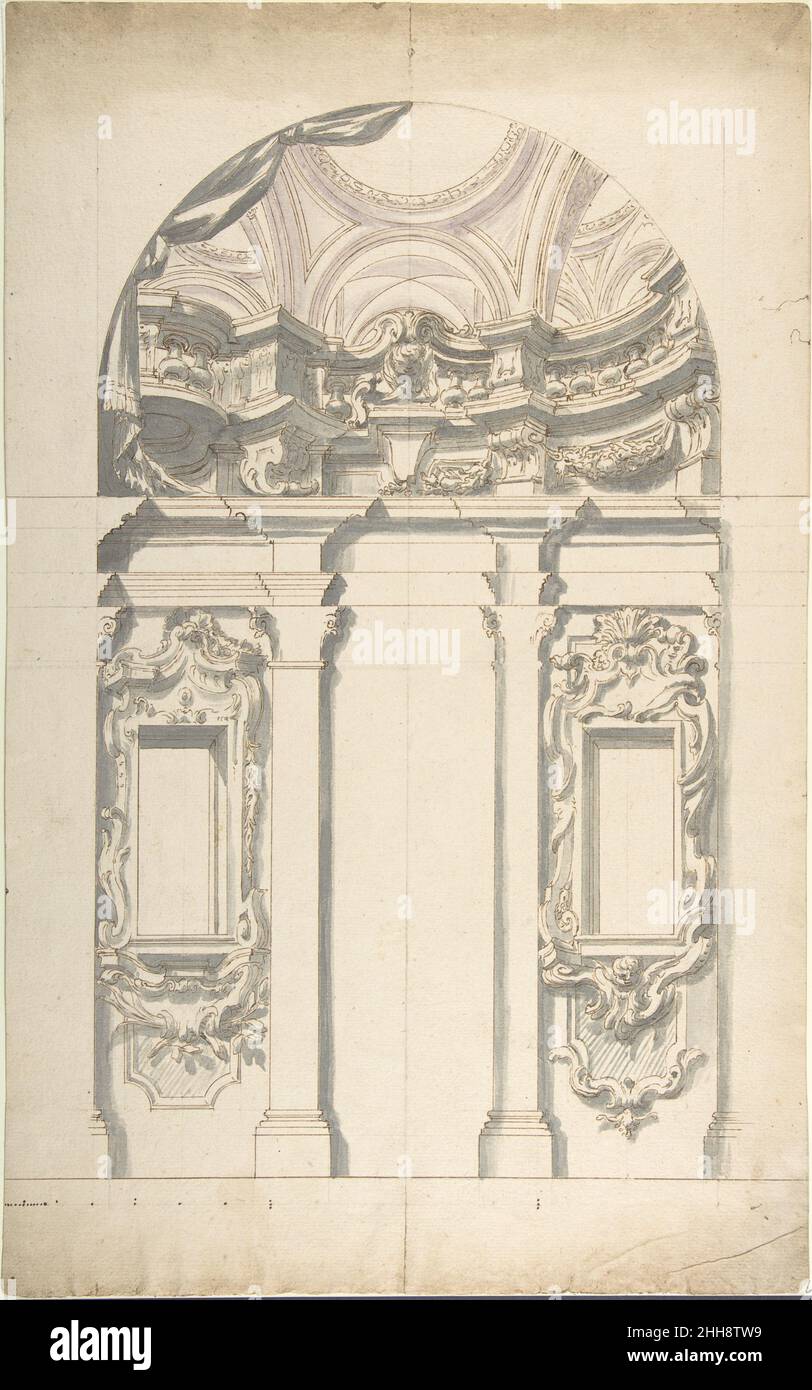Two alternate Design for a wall elevation 1700–1780 Anonymous, Italian ...
