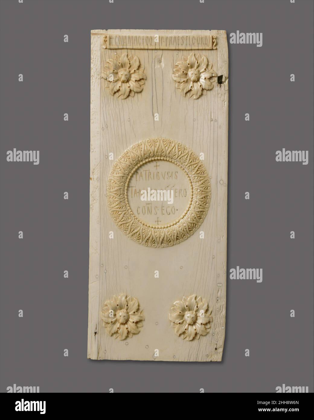 Panel of a Diptych Announcing the Consulship of Justinian 521 Byzantine ...