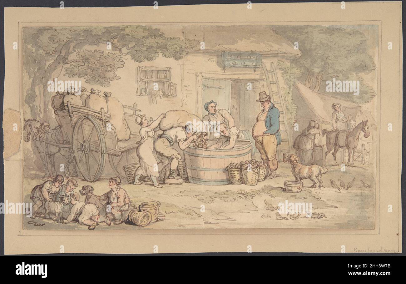Farming scene 1780–1827 Thomas Rowlandson British. Farming scene ...