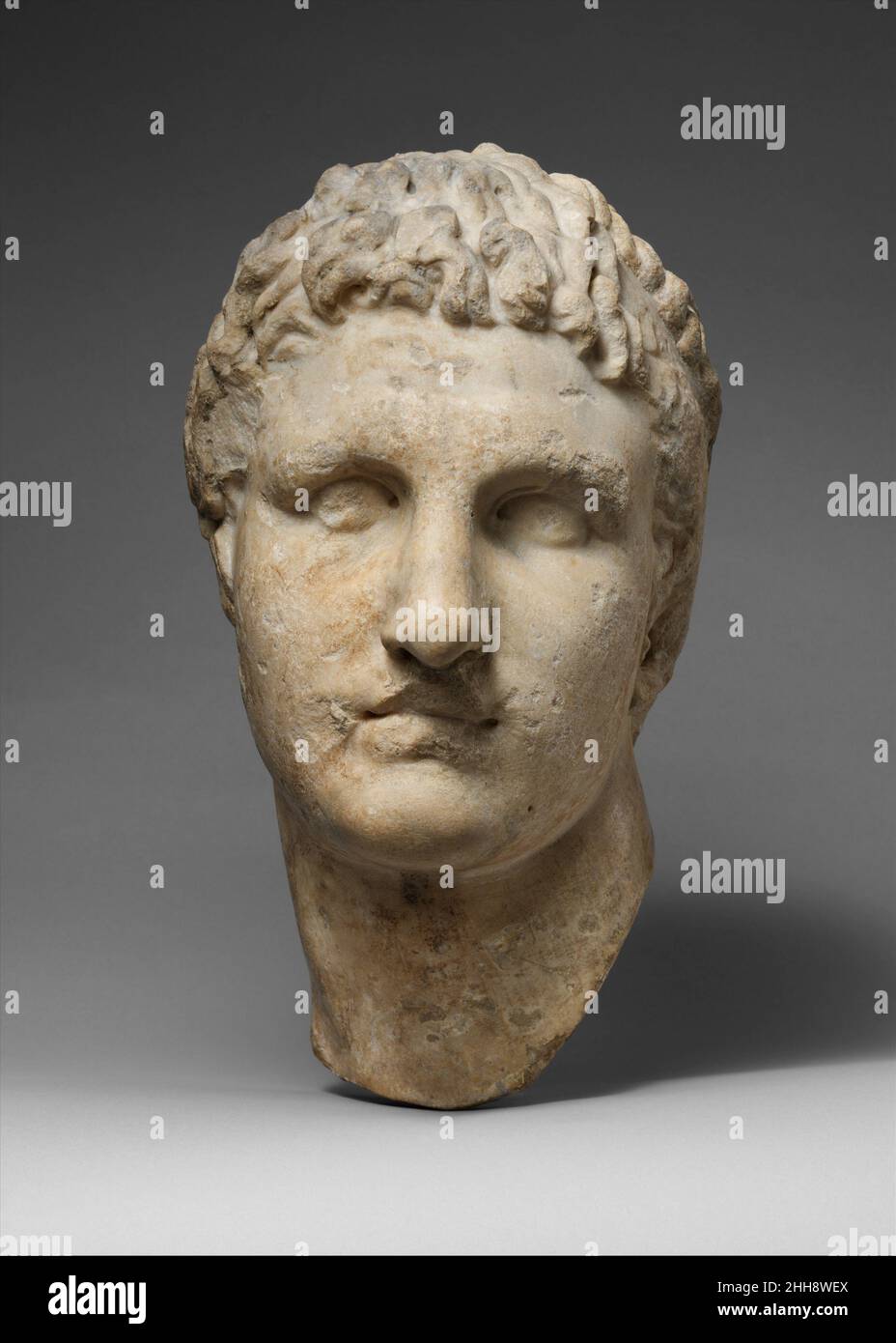 Marble head of a Hellenistic ruler 1st–2nd century A.D. Roman Copy or ...