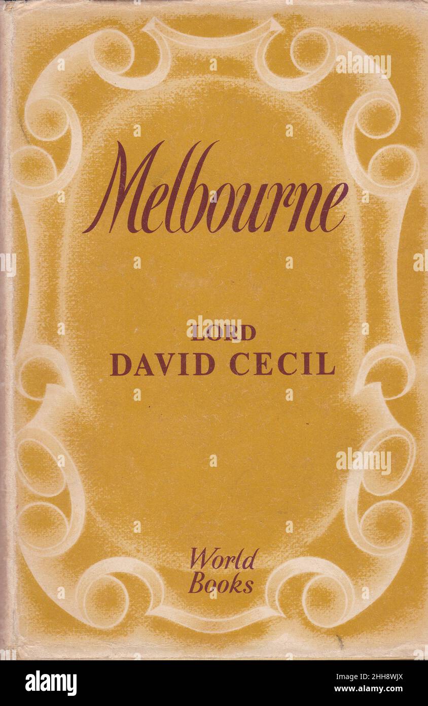 Vintage book Melbourne by Lord David Cecil Stock Photo - Alamy