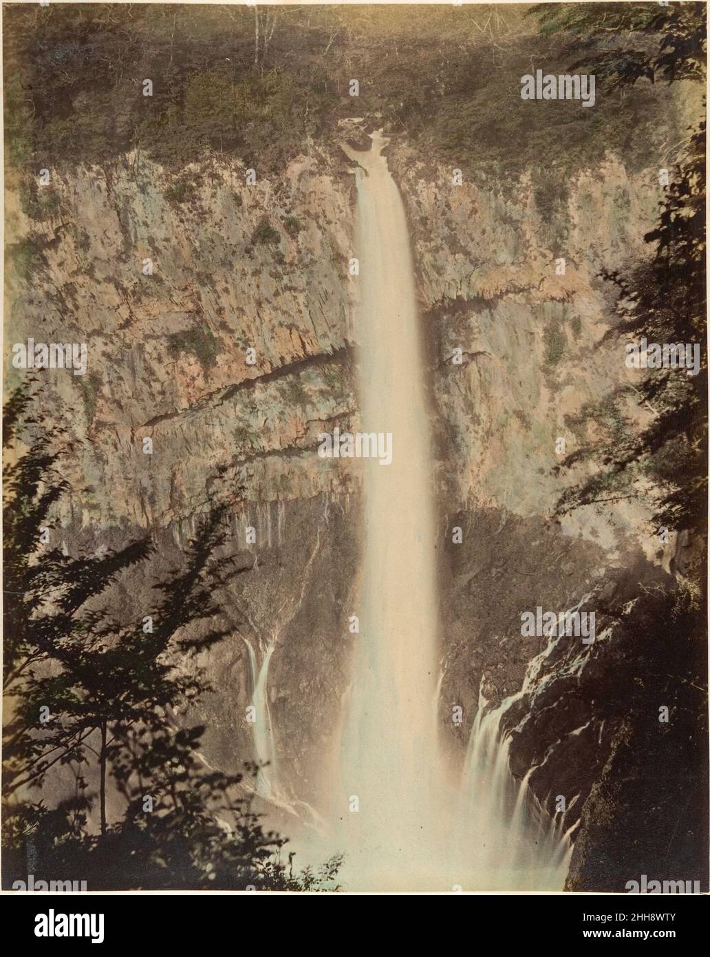 Waterfall with drawing artist hi-res stock photography and images - Alamy