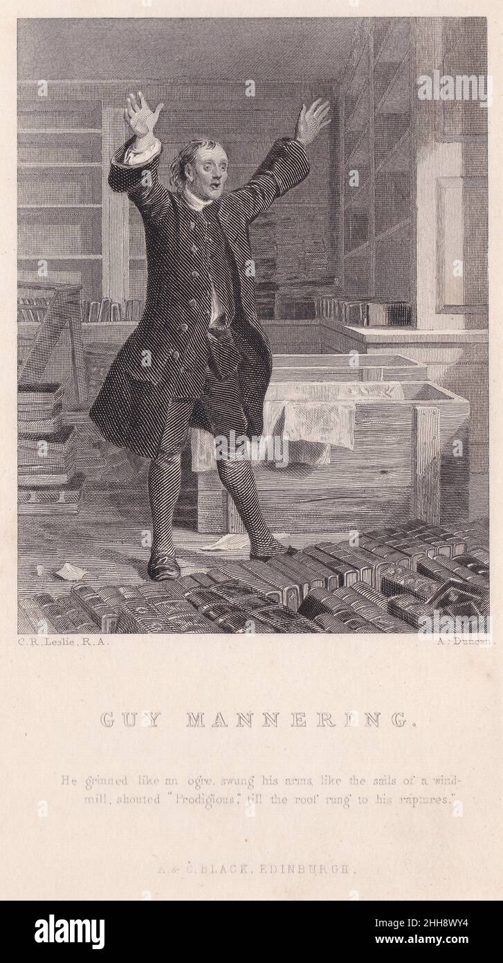 Vintage illustration of Guy Mannering Stock Photo - Alamy