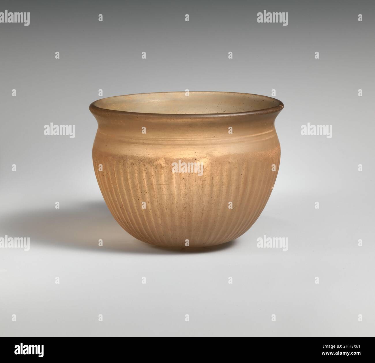 Glass bowl with fluted decoration late 2nd–early 1st century B.C. Greek ...