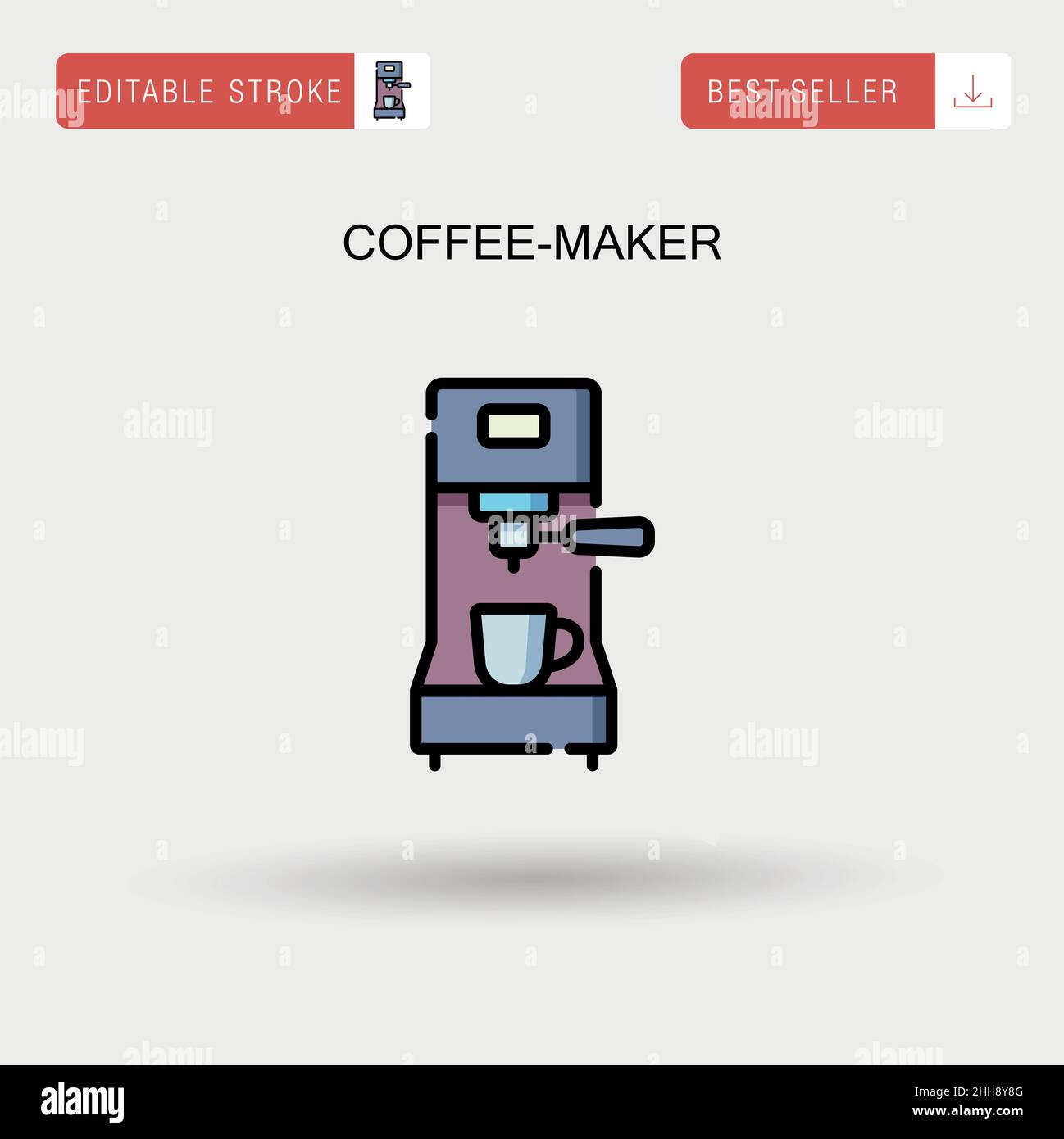 Icon coffee maker hi-res stock photography and images - Alamy