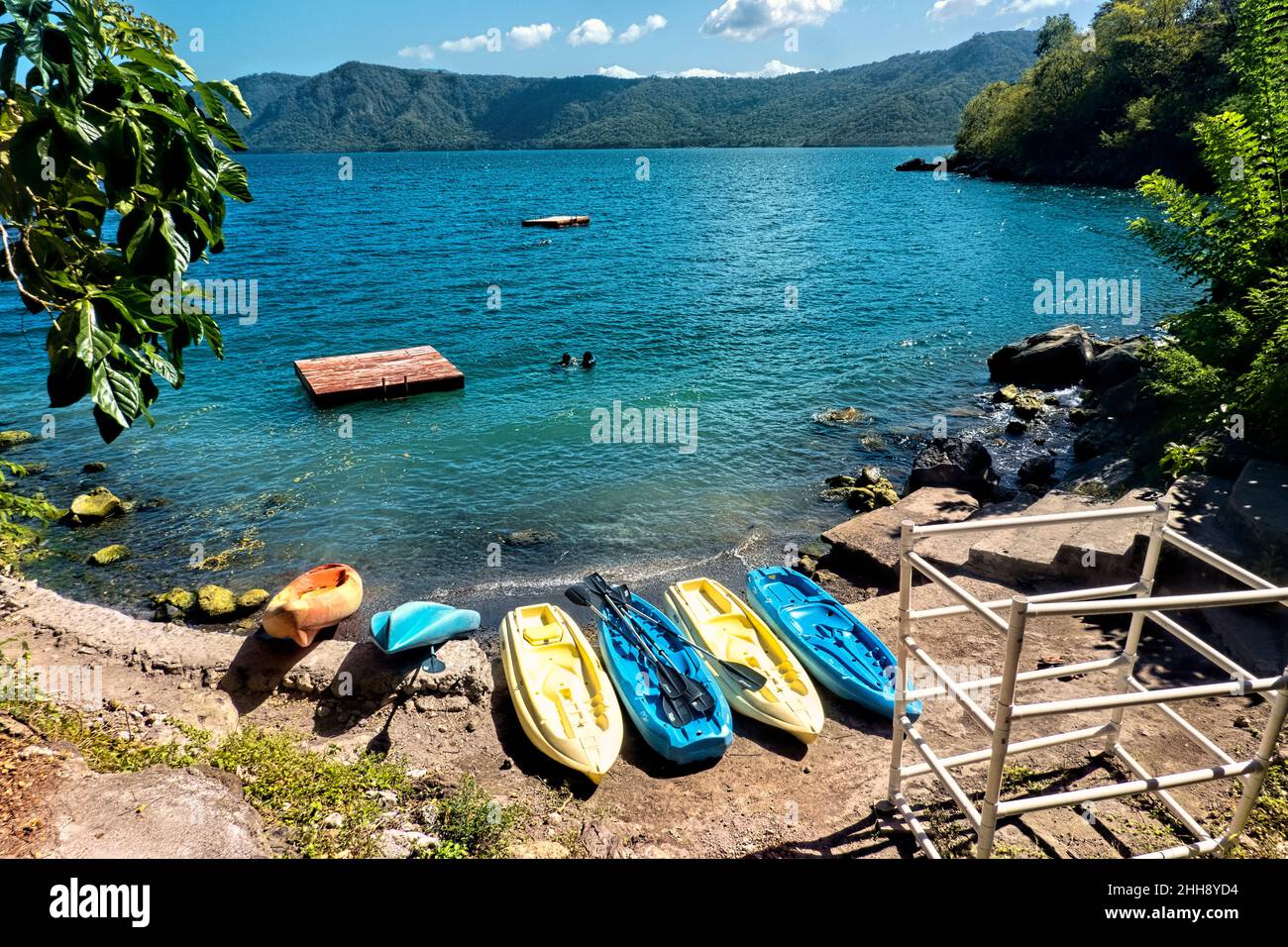 The apoyo lagoon natural reserve hi-res stock photography and images ...