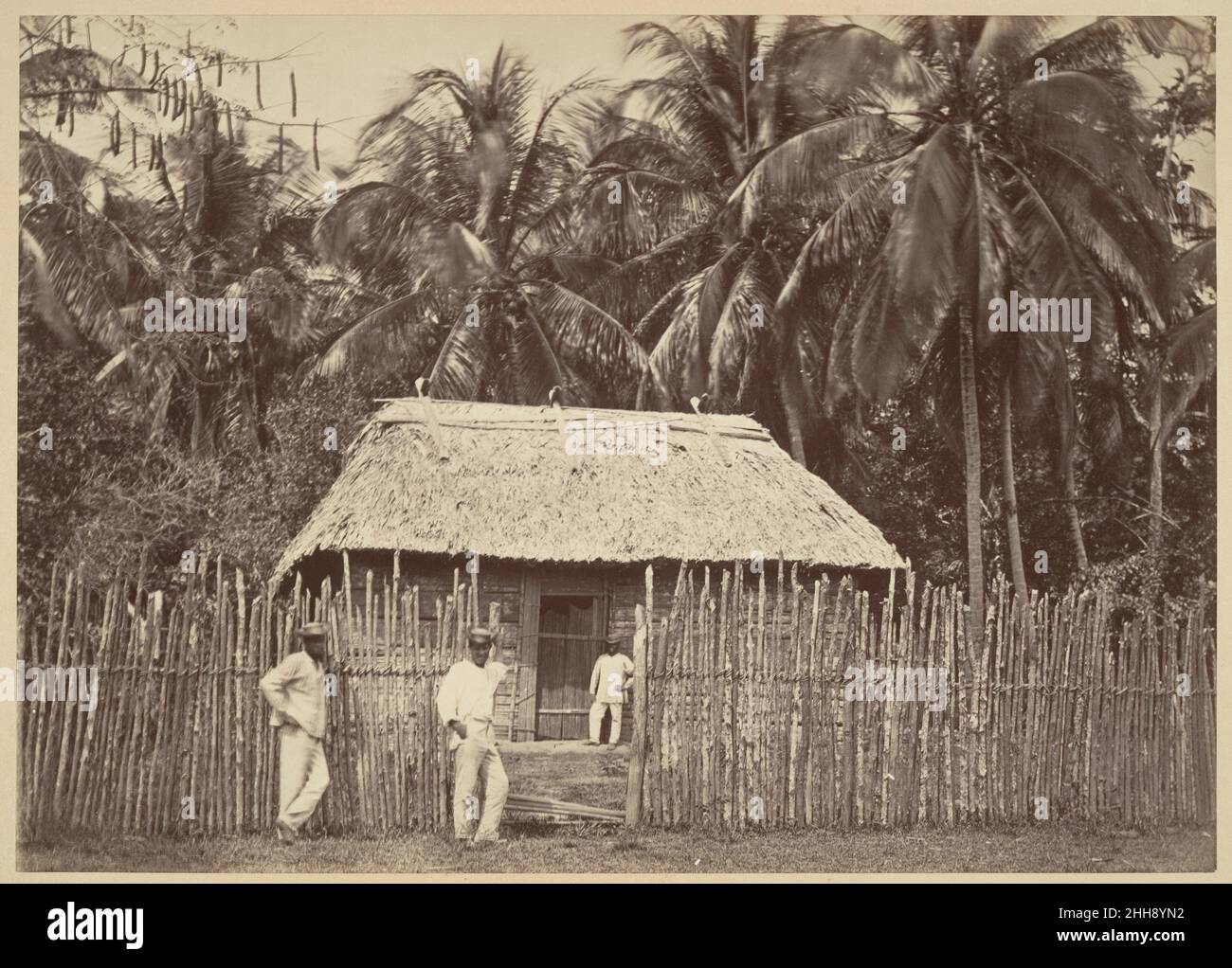Tropical Scenery, Native Hut, Turbo 1871 John Moran American, born ...