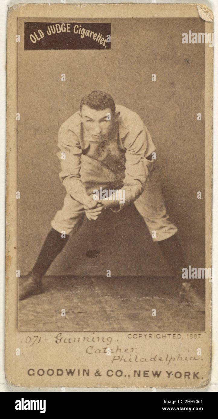Thomas Francis Gunning, Catcher, Philadelphia, from the Old Judge ...