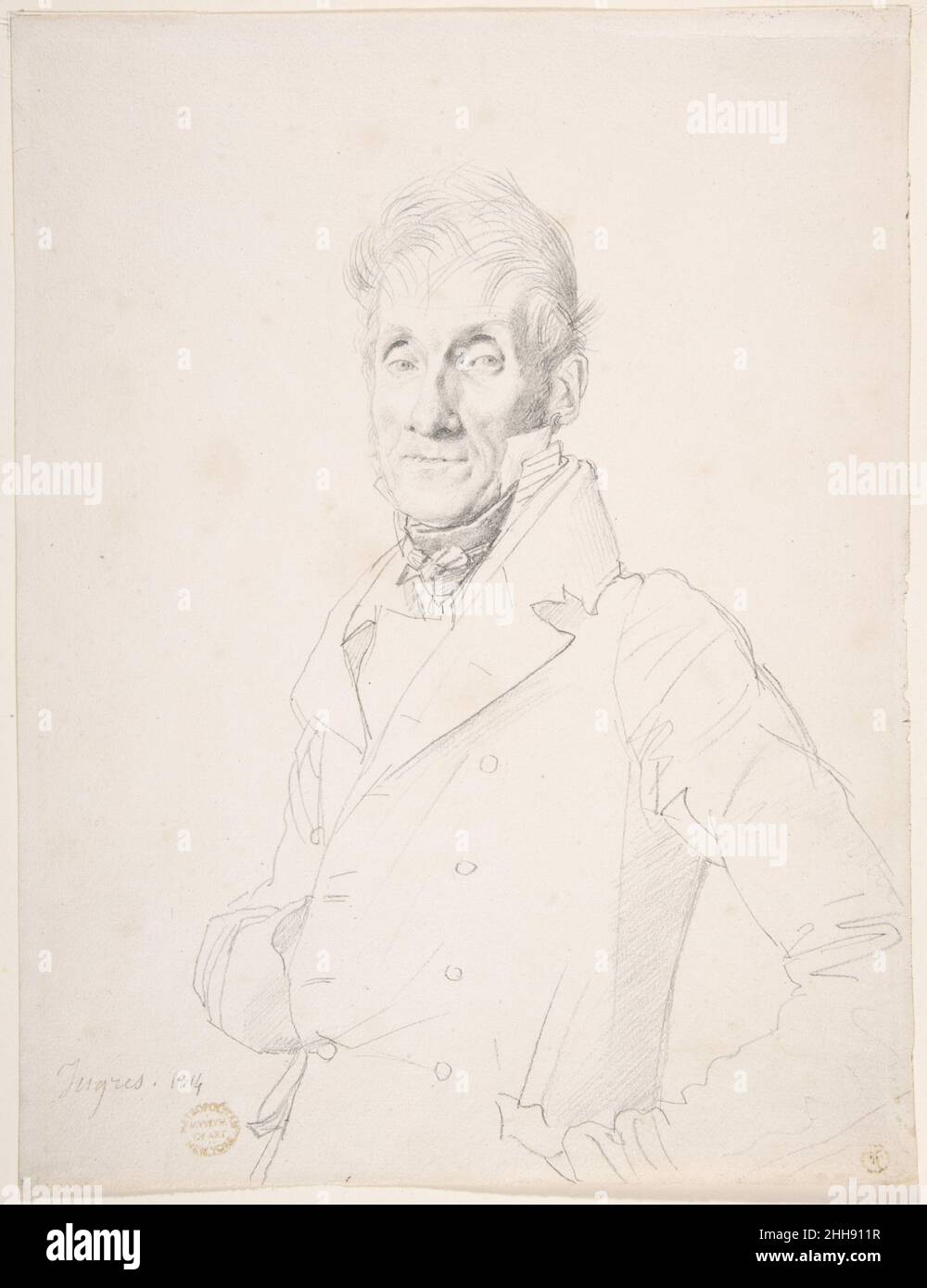 Portrait of a Man 1814 Jean Auguste Dominique Ingres French. Portrait ...