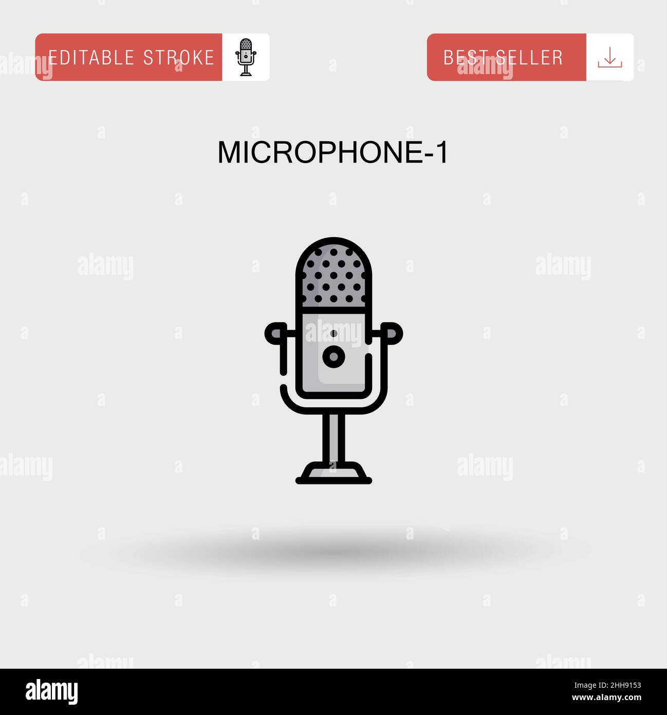 Microphone line drawing Stock Vector Images - Alamy