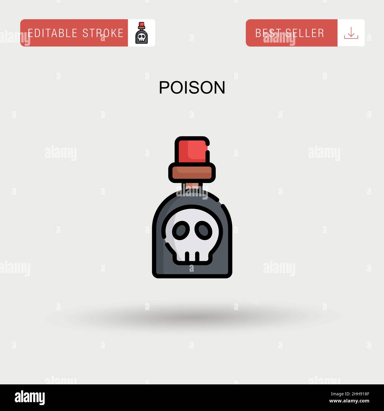 Illustration medical poison bottle hi-res stock photography and images ...