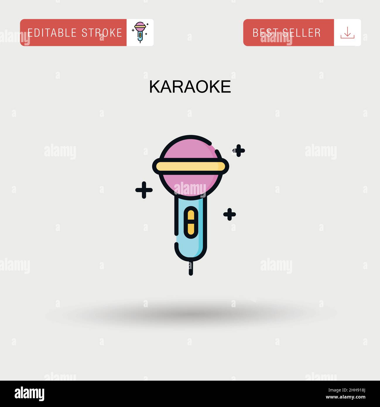 Karaoke night icon hi-res stock photography and images - Alamy
