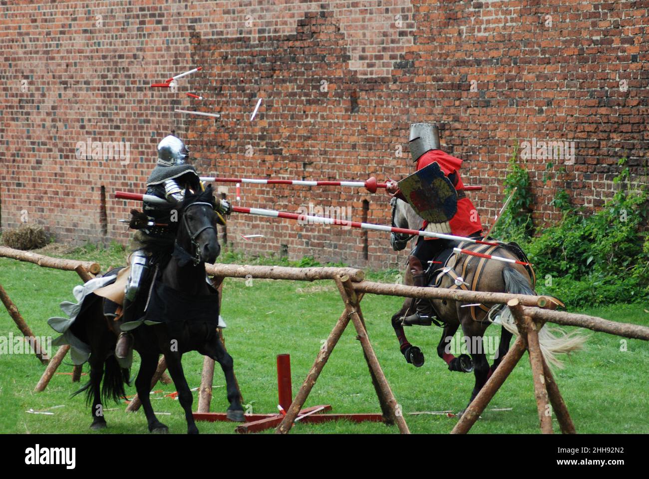 Medieval knights jousting during a renaissance fair Stock Photo - Alamy