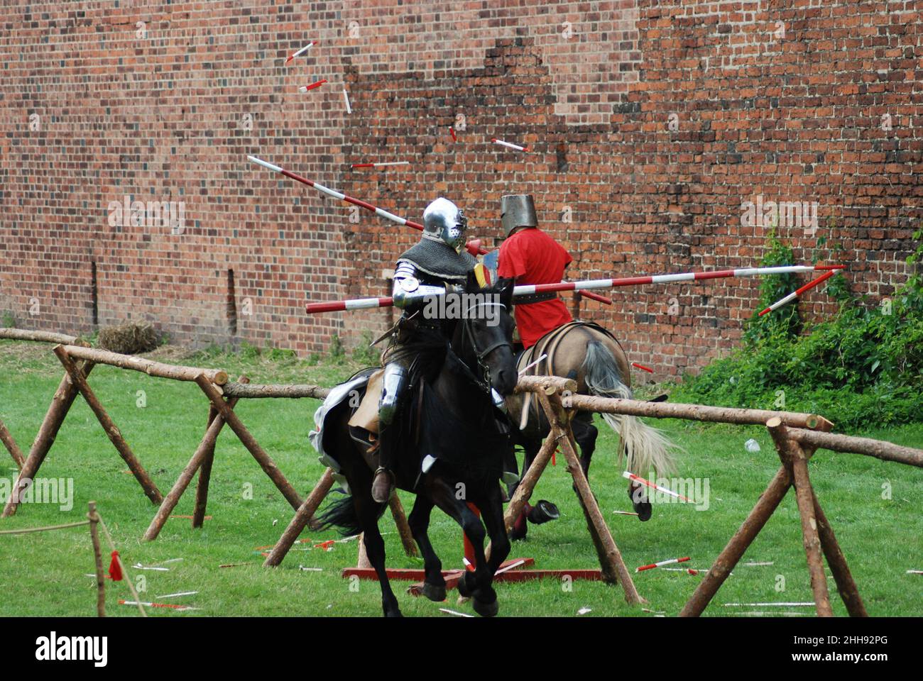 Medieval knights jousting during a renaissance fair Stock Photo - Alamy