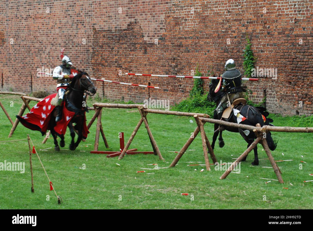 Medieval knights jousting during a renaissance fair Stock Photo - Alamy