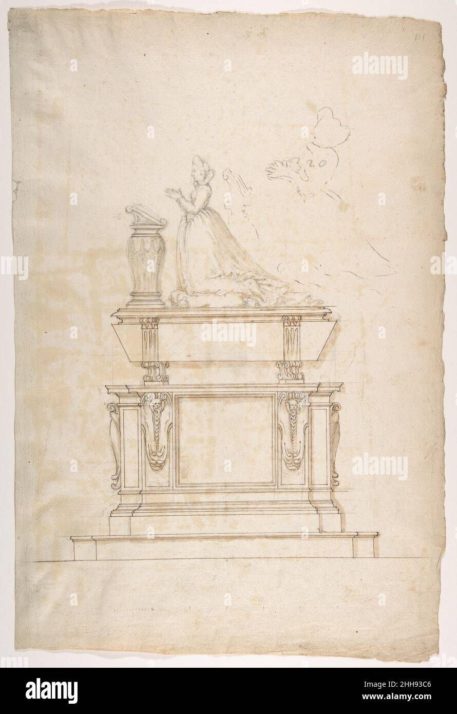 Design for a Lady's Tomb 16th century Anonymous, French, 16th century ...
