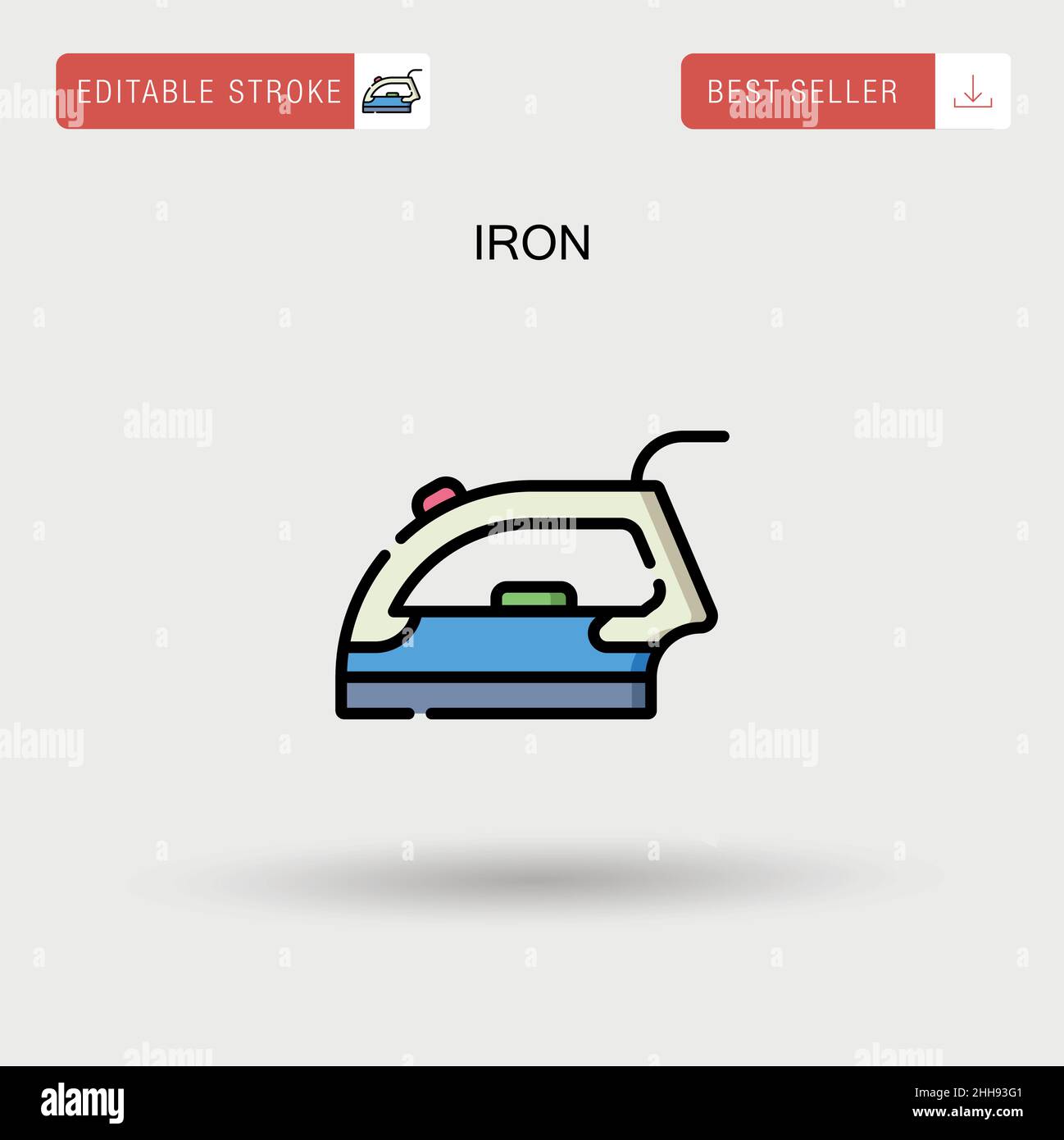 Iron Simple vector icon Stock Vector Image & Art - Alamy