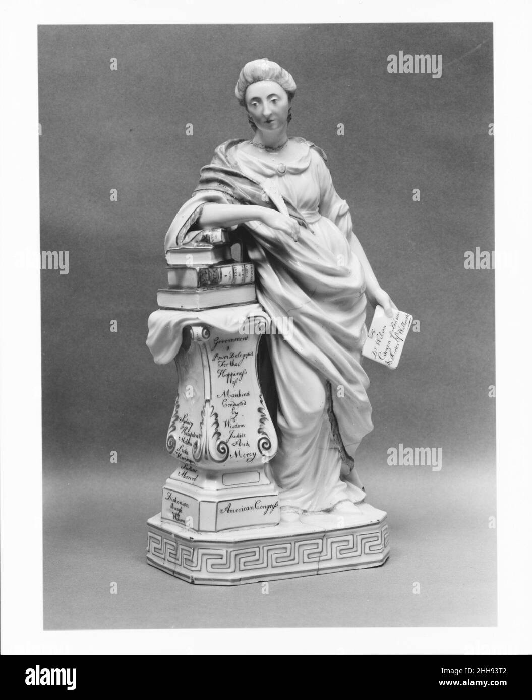 Figure of Mrs. Catherine Macaulay ca. 1775 Chelsea Factory. Figure of ...