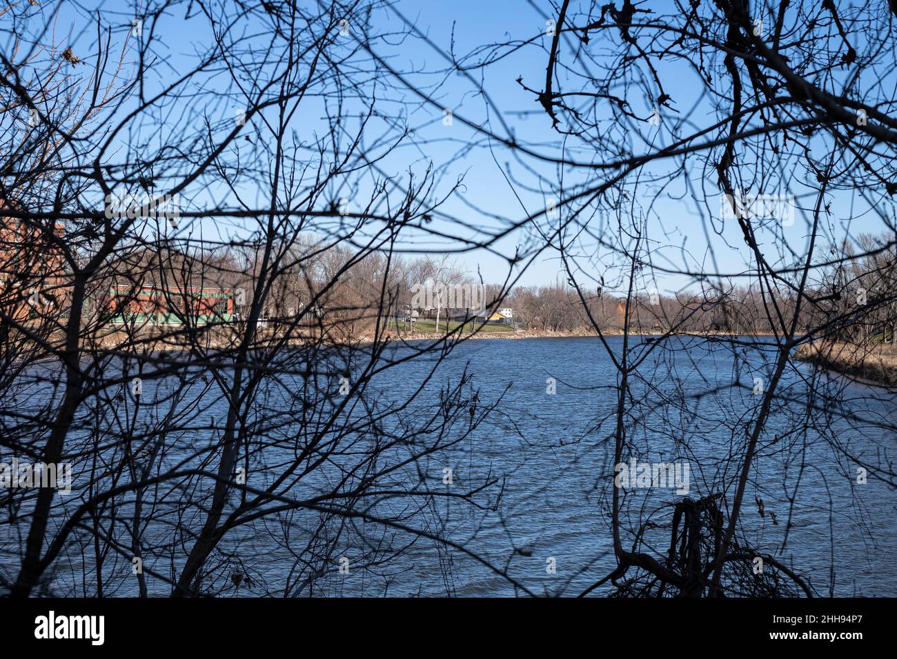 Illinois River in Ottawa Stock Photo - Alamy