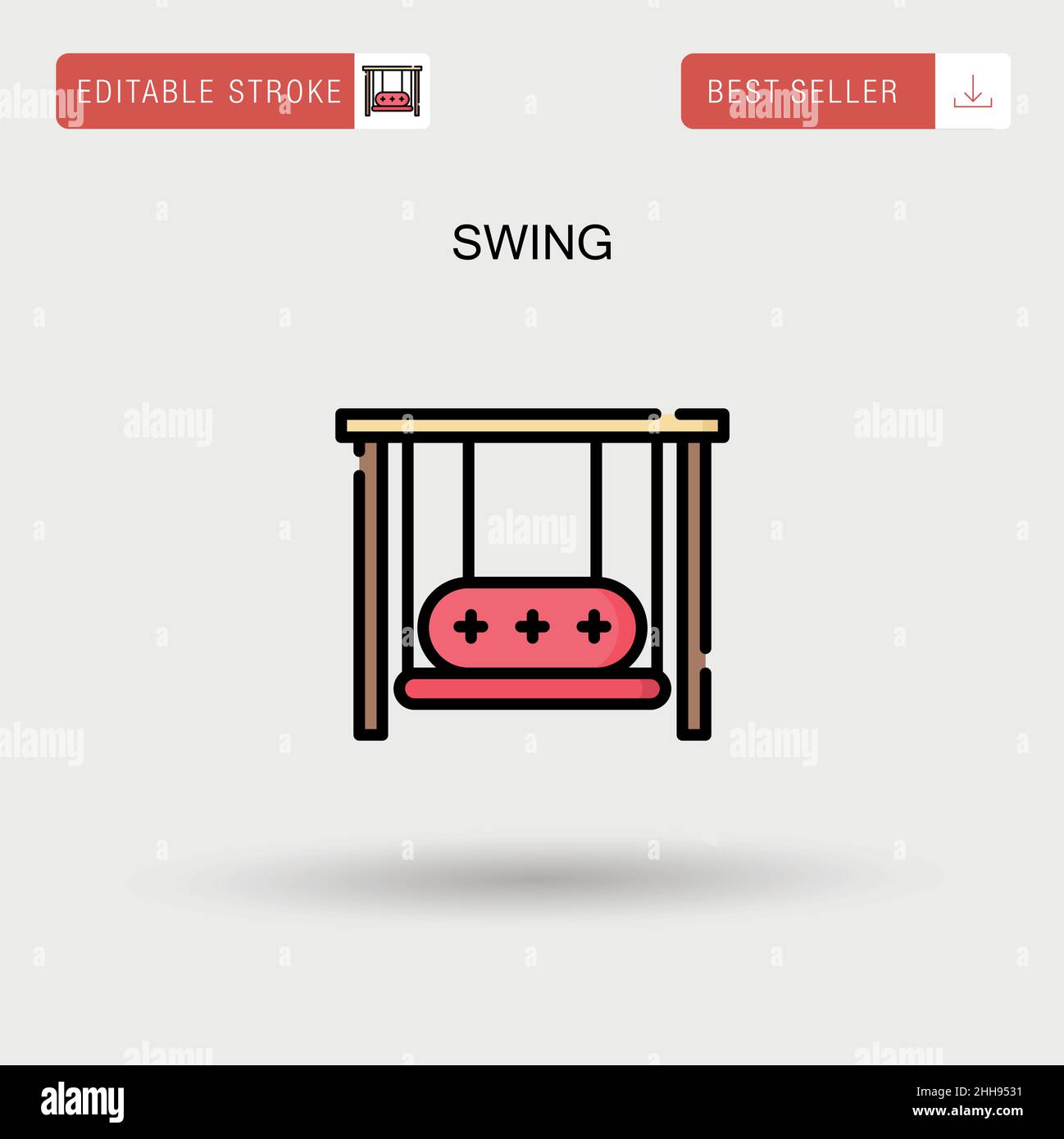 Swing Simple vector icon Stock Vector Image & Art - Alamy