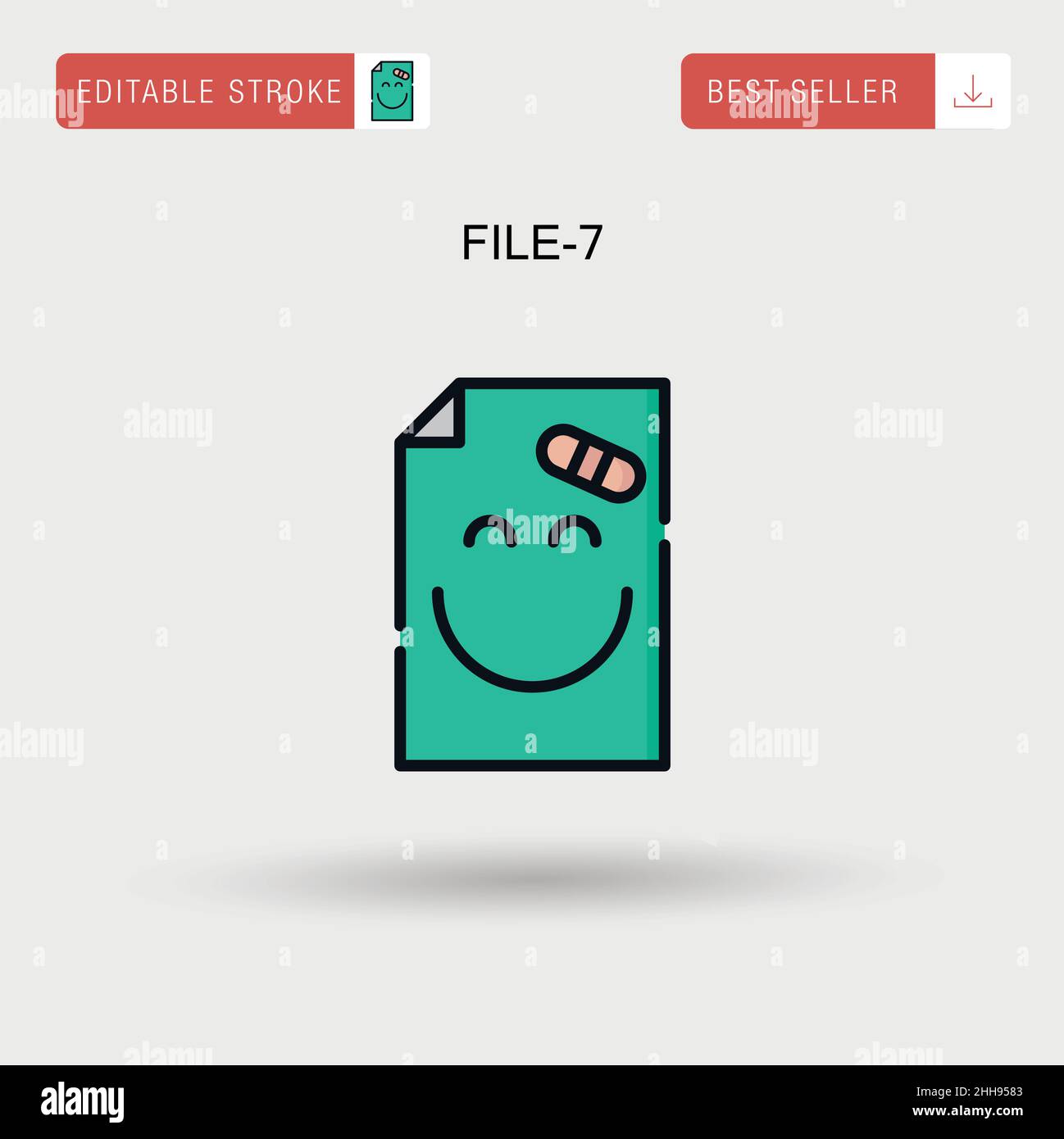 File-7 Simple vector icon Stock Vector Image & Art - Alamy