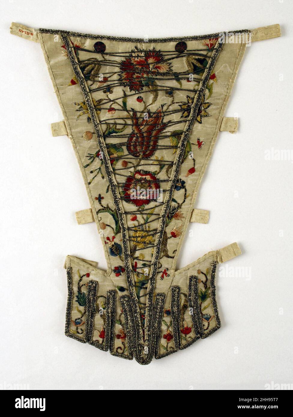 Stomacher mid-18th century American. Stomacher 98051 Stock Photo - Alamy