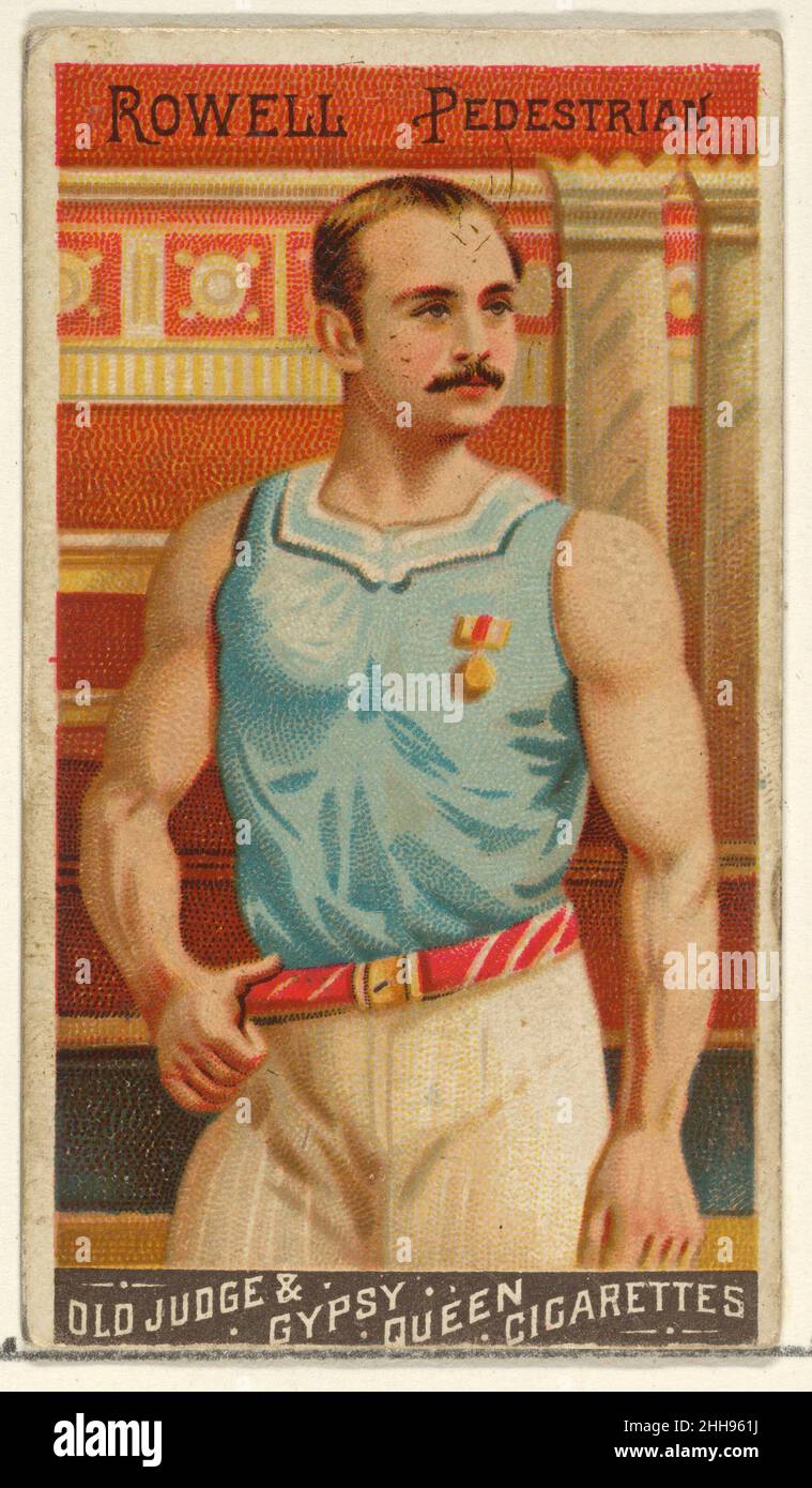 Rowell, Pedestrian, from the Goodwin Champion series for Old Judge and ...