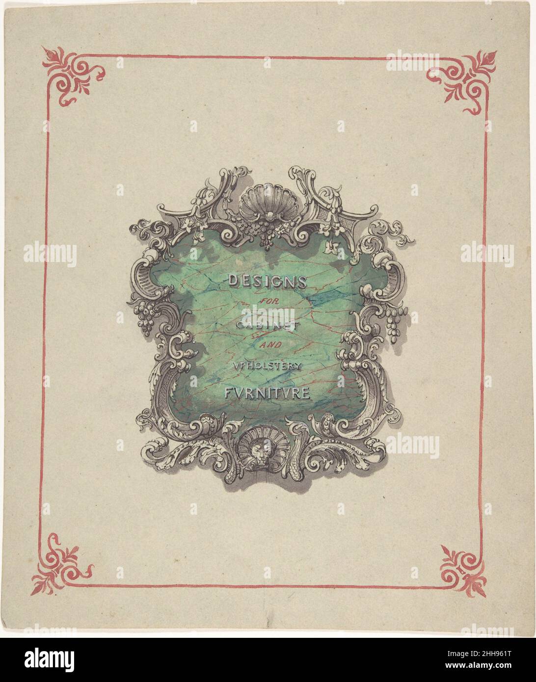 Title Page Design: Designs for Cabinet and Upholstery Furniture 1830 ...