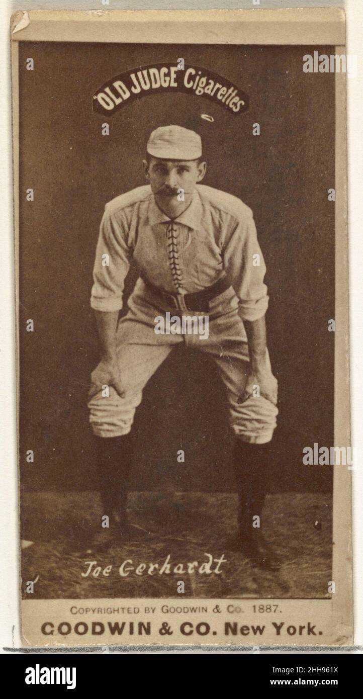 John Joseph "Joe" Gerhardt, from the Old Judge series (N172) for Old ...