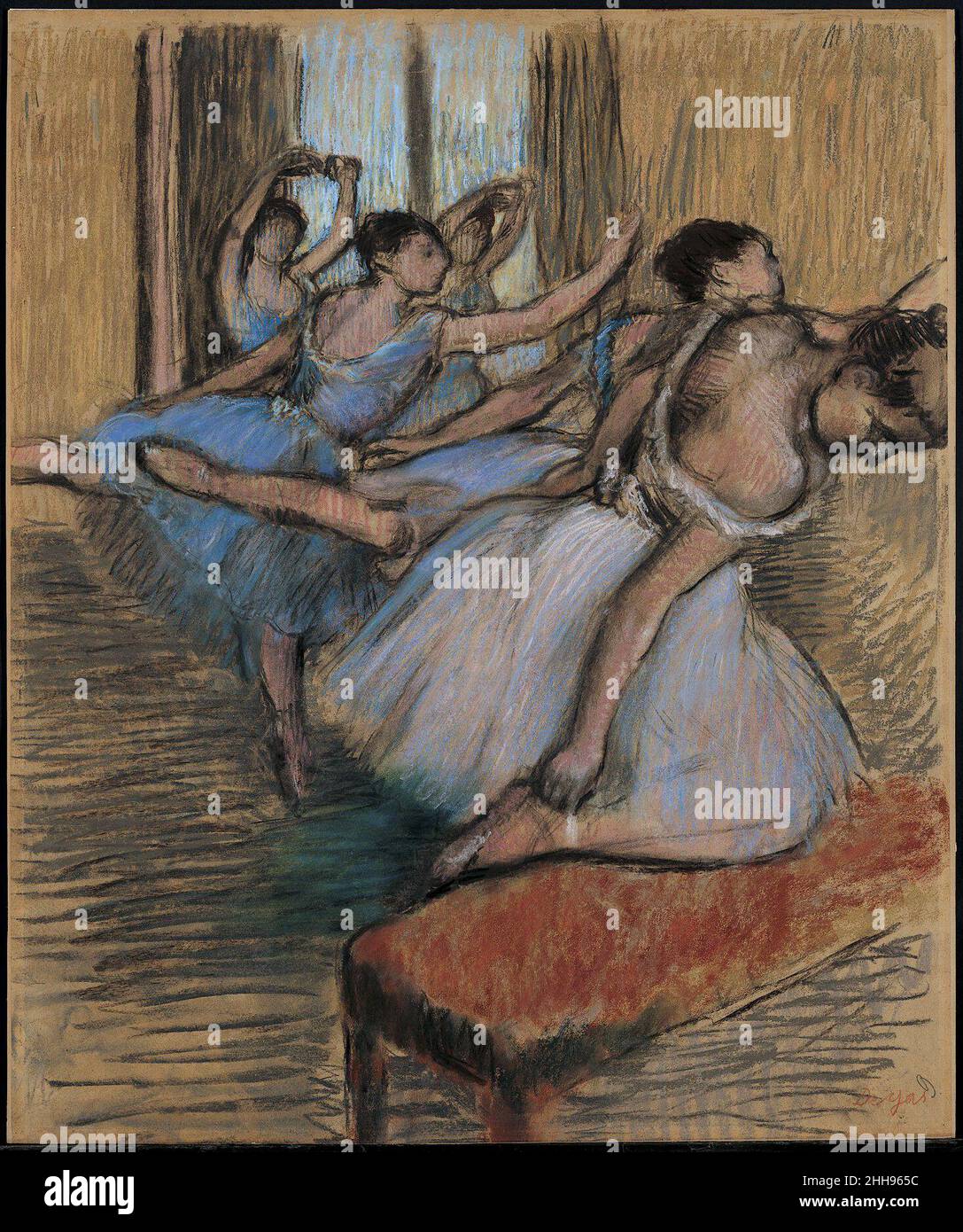 The Dancers Edgar Degas French About 1900 Degas revised a painting (Foundation E. G. Bührle ...