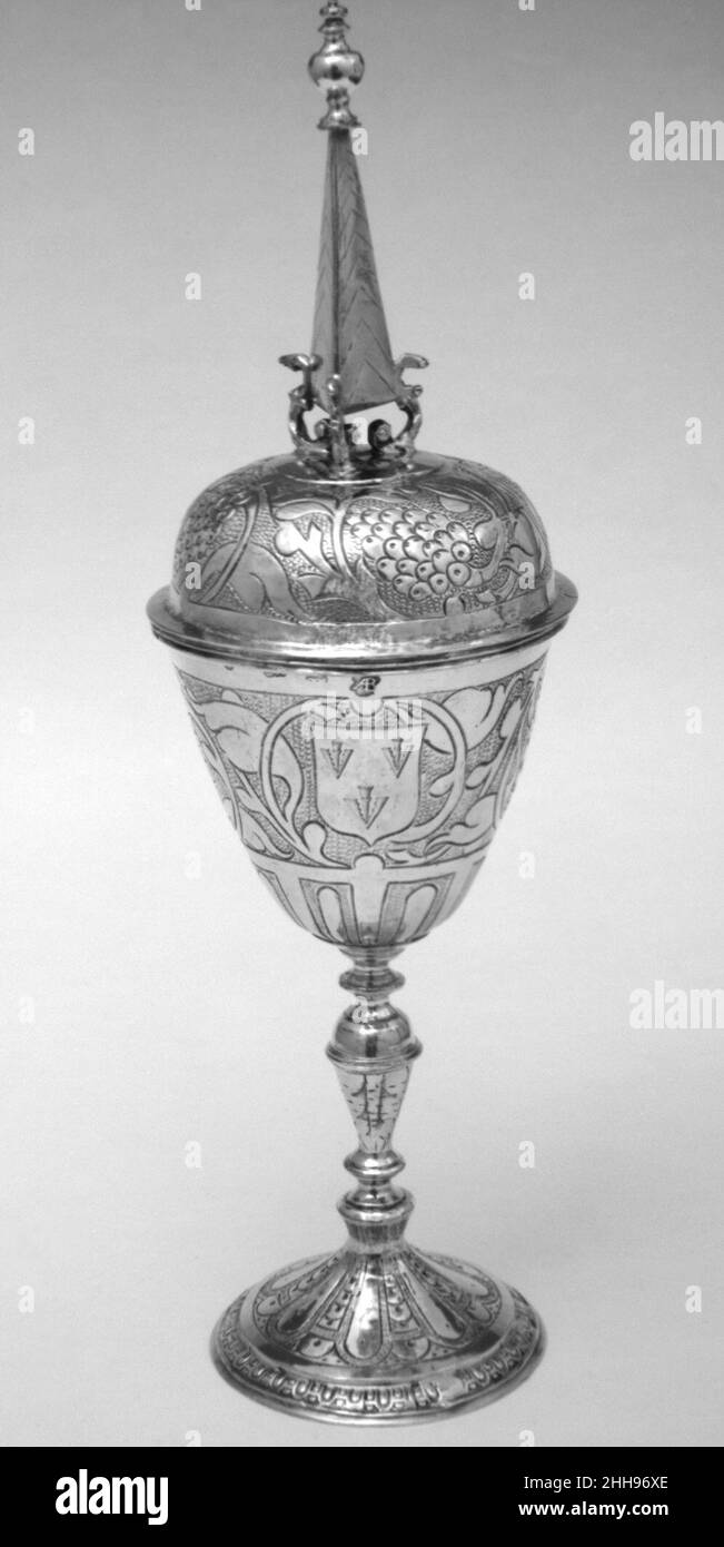 Steeple cup 1608/9 A. B., London The arms are those of the Tongrey ...