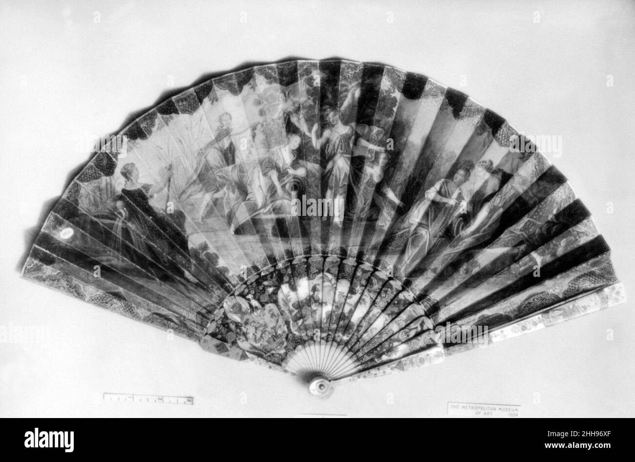 Fan early 18th century French. Fan 209498 Stock Photo - Alamy
