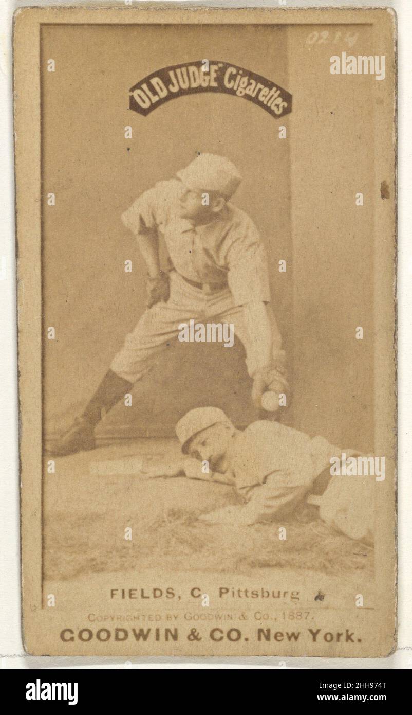 John Joseph "Jocko" Fields, Catcher, Pittsburgh, from the Old Judge ...