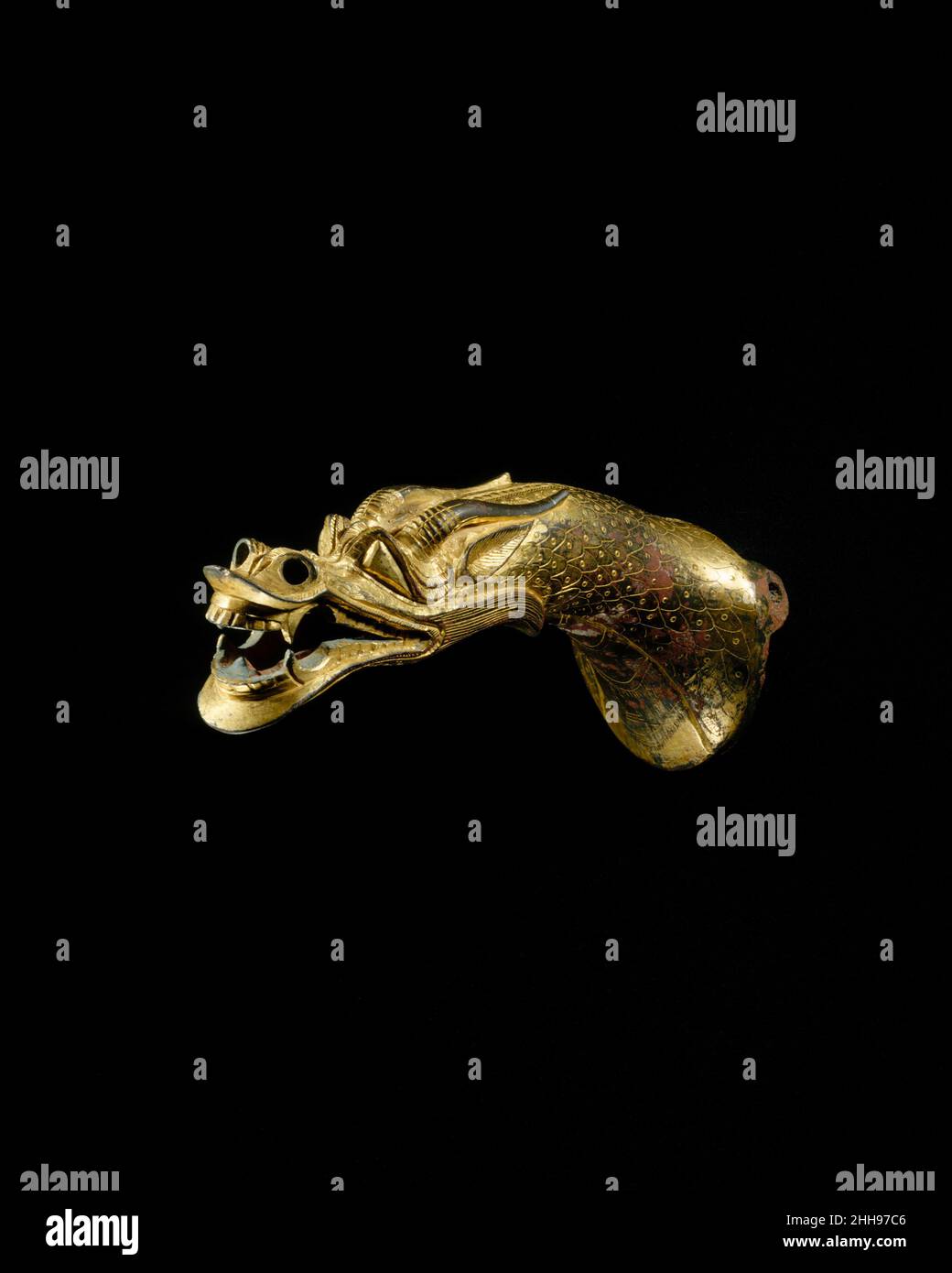 Finial in the shape of a dragon head 1st–2nd century China The dragon ...